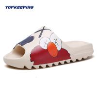 China Shock Absorption Summer Unisex Cartoon Elmo Yezzy Slides for sale