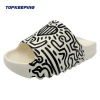 China Custom Thickness 3.5cm EVA Foam Men Yezzy Slides for sale