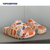 China Summer Indoor Printed Flat EVA Women Yezzy Slides for sale