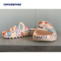 China Summer Indoor Printed Flat EVA Women Yezzy Slides for sale