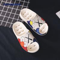 China Regular Fit Female EVA Elmo Cartoon Printed Yeezy Slides for sale