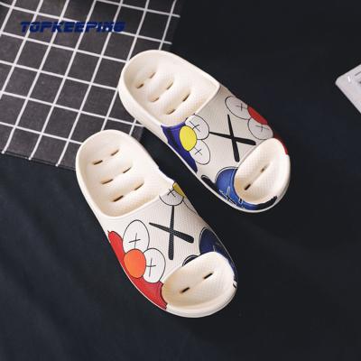 China Regular Fit Female EVA Elmo Cartoon Printed Yeezy Slides for sale