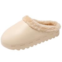 China Custom Comfortable Plush Fur Slippers For Bedroom for sale
