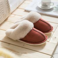 China Flat Heel Indoor Fur Slippers EUR35 - 46 For Women for sale