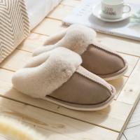 China Flat Heel Indoor Fur Slippers EUR35 - 46 For Women for sale