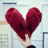 China Fashion Ladies Furry Full Fur Slippers EUR36 - 41 for sale