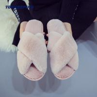 China Fashion Ladies Furry Full Fur Slippers EUR36 - 41 for sale