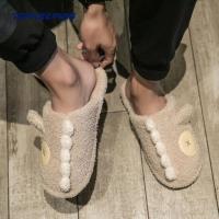 China Tear Resistant Indoor Plush Fur Slippers For Lady for sale