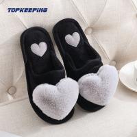 China Ladies Open Heel Plush Furry Bedroom Slippers for sale