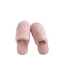 China Custom Womens Indoor Fluffy Slippers With PVC Outsole for sale
