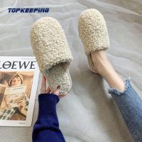 China Custom Womens Indoor Fluffy Slippers With PVC Outsole for sale