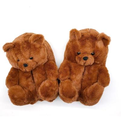 China Lovely Plush Teddy Bear Slippers For Bedroom BV Certified for sale