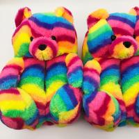China Lovely Plush Teddy Bear Slippers For Bedroom BV Certified for sale