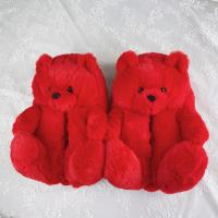 China Lovely Plush Teddy Bear Slippers For Bedroom BV Certified for sale