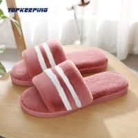 China CE Certificated Custom PVC Outsole Furry Slides Slippers for sale