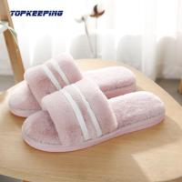 China CE Certificated Custom PVC Outsole Furry Slides Slippers for sale
