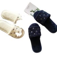 China 1D0012 Bulk Woman Fluffy Fur Slide Slipper With Strap For Lady for sale