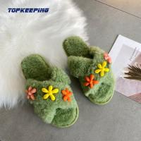 China 1D0011 Woman Custom Furry Fluffy Shoes Slipper for sale