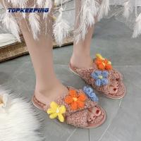 China 1D0017 Woman Soft Faux Fur Design Slipper for sale
