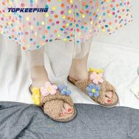 China 1D0017 Woman Soft Faux Fur Design Slipper for sale