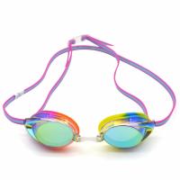 China Competition Swim Triathlon Goggles waterproof Silicone Frame PC Lens for sale