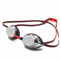 China Competition Swim Triathlon Goggles waterproof Silicone Frame PC Lens for sale