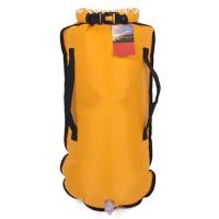 China Custom Triathlon Race Gear yellow orange pink 28L Swim Buoy Dry Bag for sale