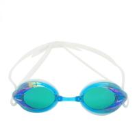 China UV Protected Mirrored Women's Triathlon Goggles Full Silicone Head for sale