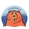 China 100% Silicone Granulated Triathlon Swim Cap With Custom Logo Printed for sale