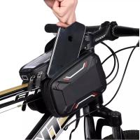 China Big Capacity Waterproof Bike Top Bag, Saddle Bag with Phone Pocket for sale