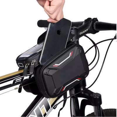 China Big Capacity Waterproof Bike Top Bag, Saddle Bag with Phone Pocket for sale