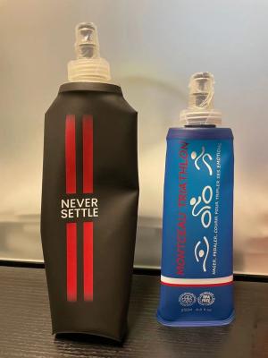 China Fast Hydration Soft Folding Water Bottle Flask For Triathlon Running for sale