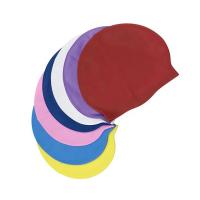 China Unisex Adult Swim Latex Free Triathlon Cap Blue Yellow Orange Color for sale