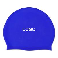 China Unisex Adult Swim Latex Free Triathlon Cap Blue Yellow Orange Color for sale