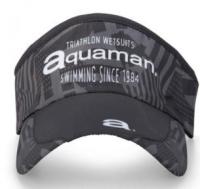 China Adult Running Visor Triathlon Cap Cotton Twill Polyester Mesh Material for sale