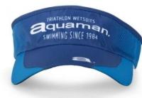 China Adult Running Visor Triathlon Cap Cotton Twill Polyester Mesh Material for sale
