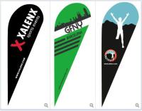 China CMYK Color Custom Advertising Banners Waterproof Aluminium Flagpole for sale