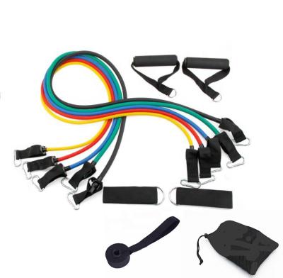 China Latex Tube 1.2m adjustable resistance band set With Workout Handles for sale
