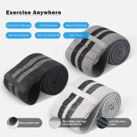 China 66cm Fabric Resistance Bands Loop Set for Weight Lifting Exercise for sale