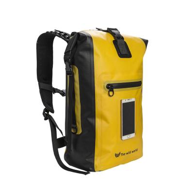 China 25L Yellow Triathlon Transition Backpack Outdoor Waterproof Rainproof for sale