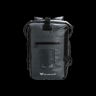 China 20L Waterproof Roll Top Outdoor Sports Backpack, Laptop Backpack with Transparent Phone Case for sale