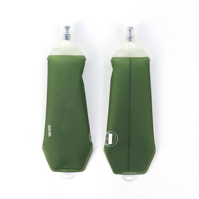 China TPU Collapsible Triathlon Water Bottle Customized Volume 150ml 500ml for sale
