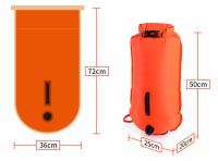 China 109T nylon PVC 0.35mm Waterproof swim float dry bag Customized Logo for sale