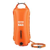 China Adult 20L 28L 35L Swim Buoy Tow Float With Bright Color Dry Bag for sale