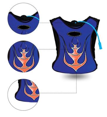 China Mountain Bike Motorcycle Hydration Backpack 600D Polyester Material for sale