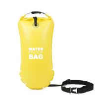 China Safety 190T Nylon PVC Tow Float Dry Bag For Open Water Triathletes for sale