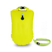 China 28L Open Water Triathlon Swimming Buoy Yellow Orange Pink Color for sale