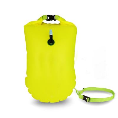 China 28L Open Water Triathlon Swimming Buoy Yellow Orange Pink Color for sale