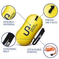 China Custom Triathlon Swimming Buoy Inflatable Tow Floating With PE Bag for sale