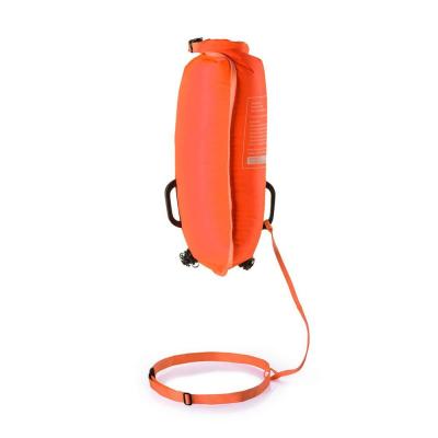 China Outdoor Sail pull Inflatable floating dry bag,Open Water Floating buoy for swimming for sale